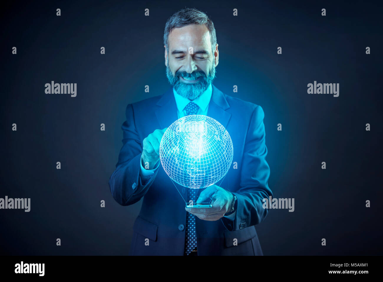 Futuristic technology interface Stock Photo - Alamy