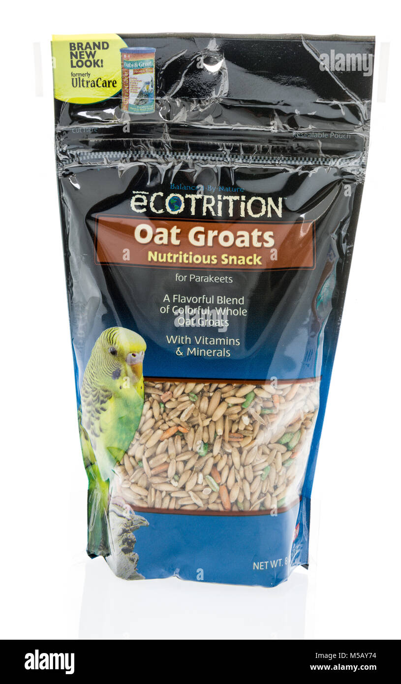 Winneconne, WI - 6 January 2018: A package of Ecotrition bird seed on ...