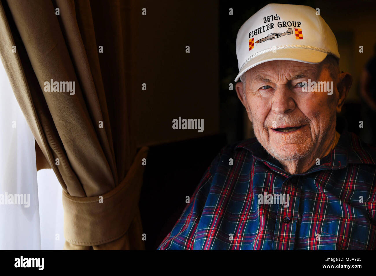 Retired Brig. Gen. Chuck Yeager visits Luke Air Force Base, Ariz., Feb ...