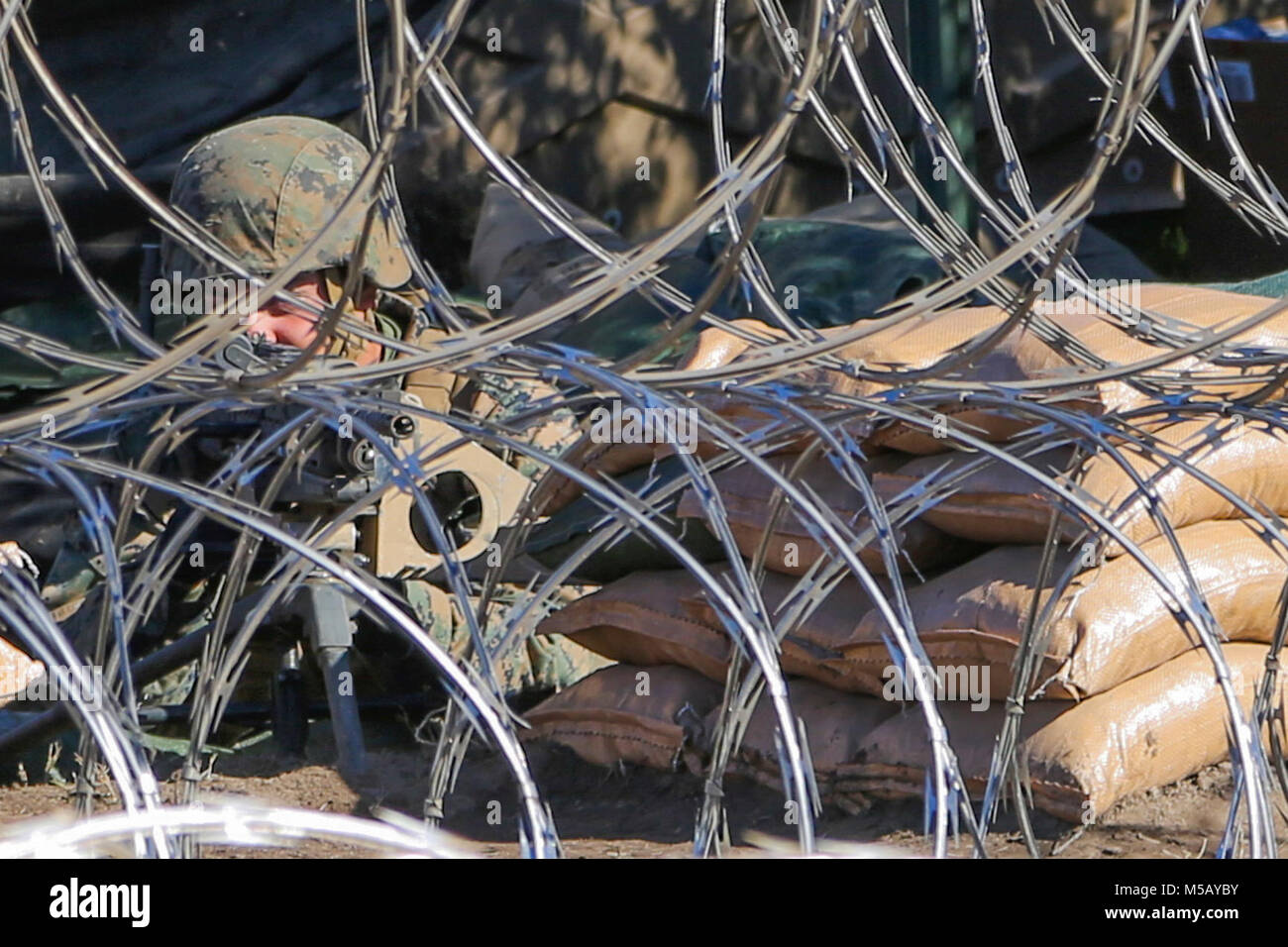 U.S. Marine Corps LCpl. Luis Ramirez, a native of Oxnard, California, with 2nd Platoon Ordinance ...