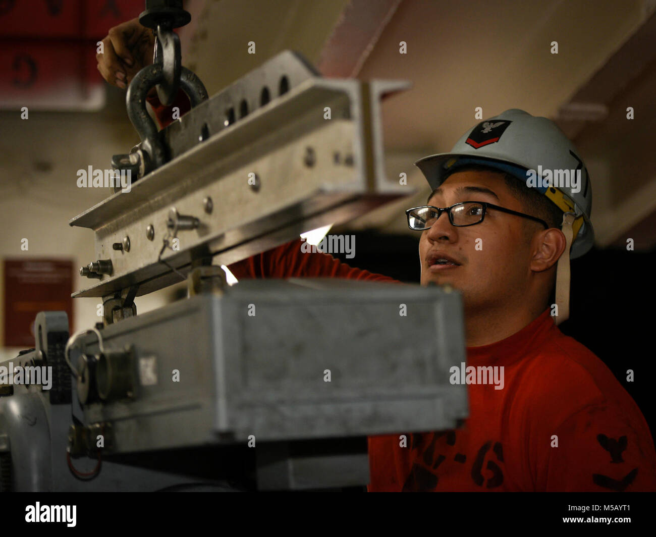 ARABIAN GULF (Feb. 14, 2018) Aviation Ordnanceman 3rd Class Jose ...