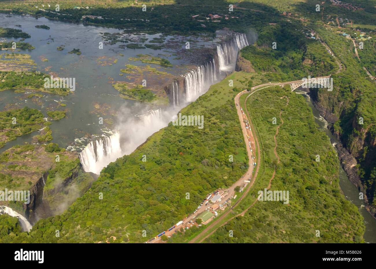 Victoria falls dry aerial hi-res stock photography and images - Alamy