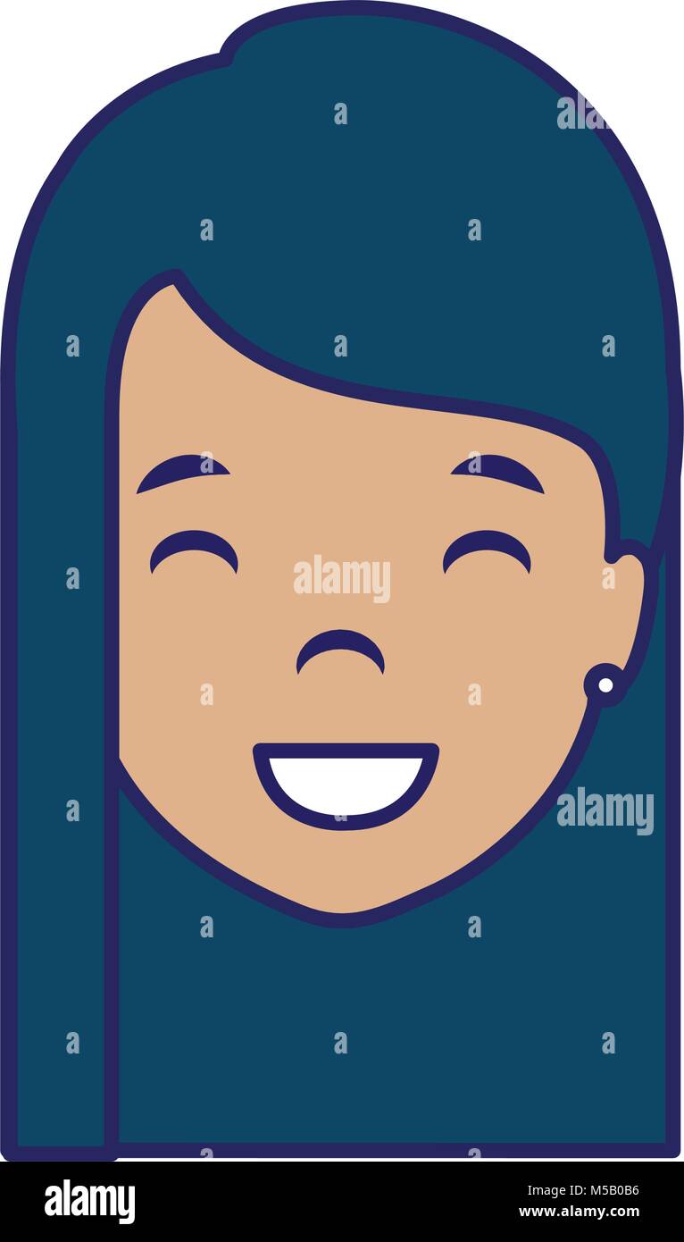 young head woman character Stock Vector Image & Art - Alamy