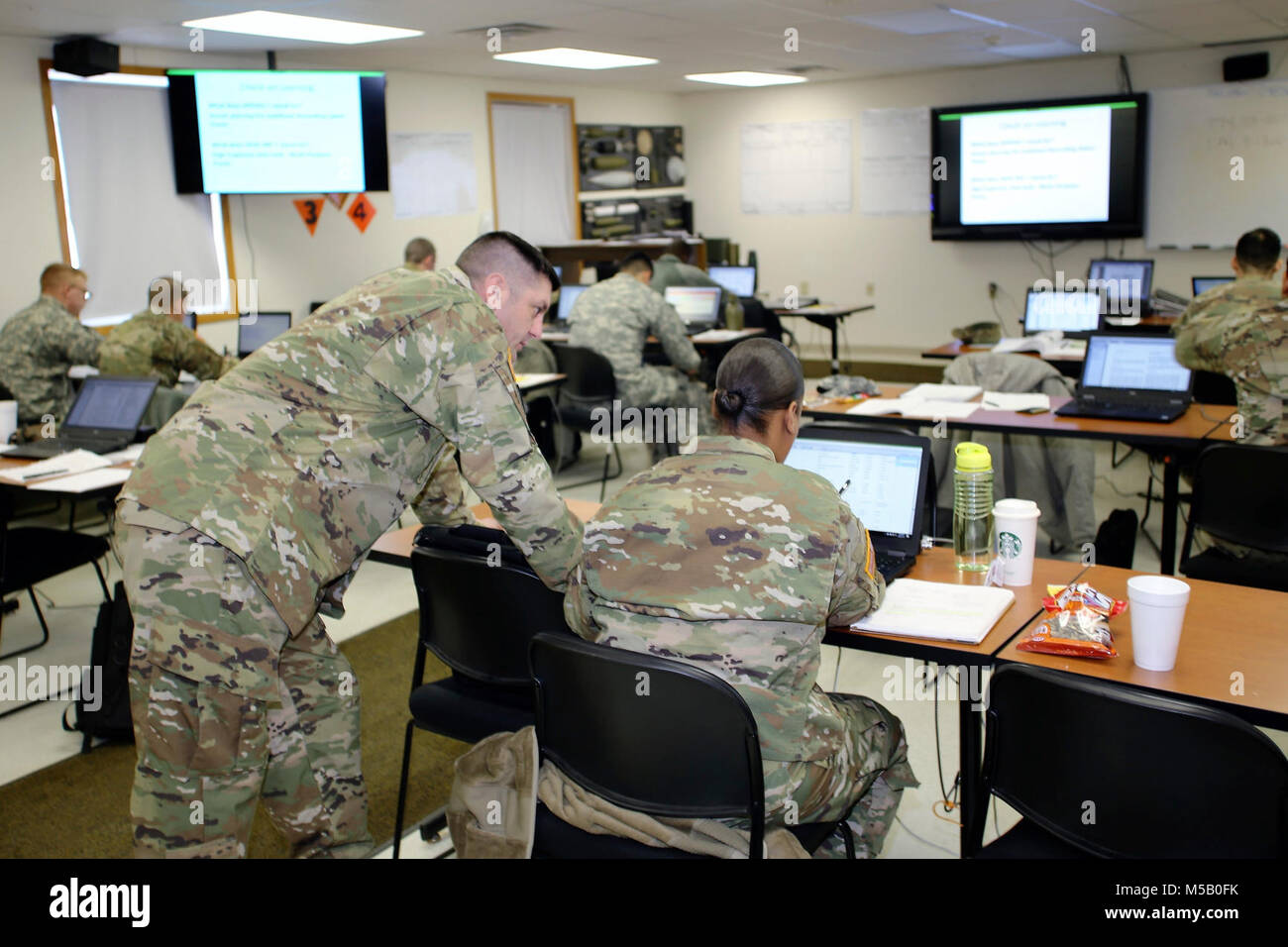 Instructor Sgt. 1st Class Jeremy VanStreain with the 13th Battalion ...