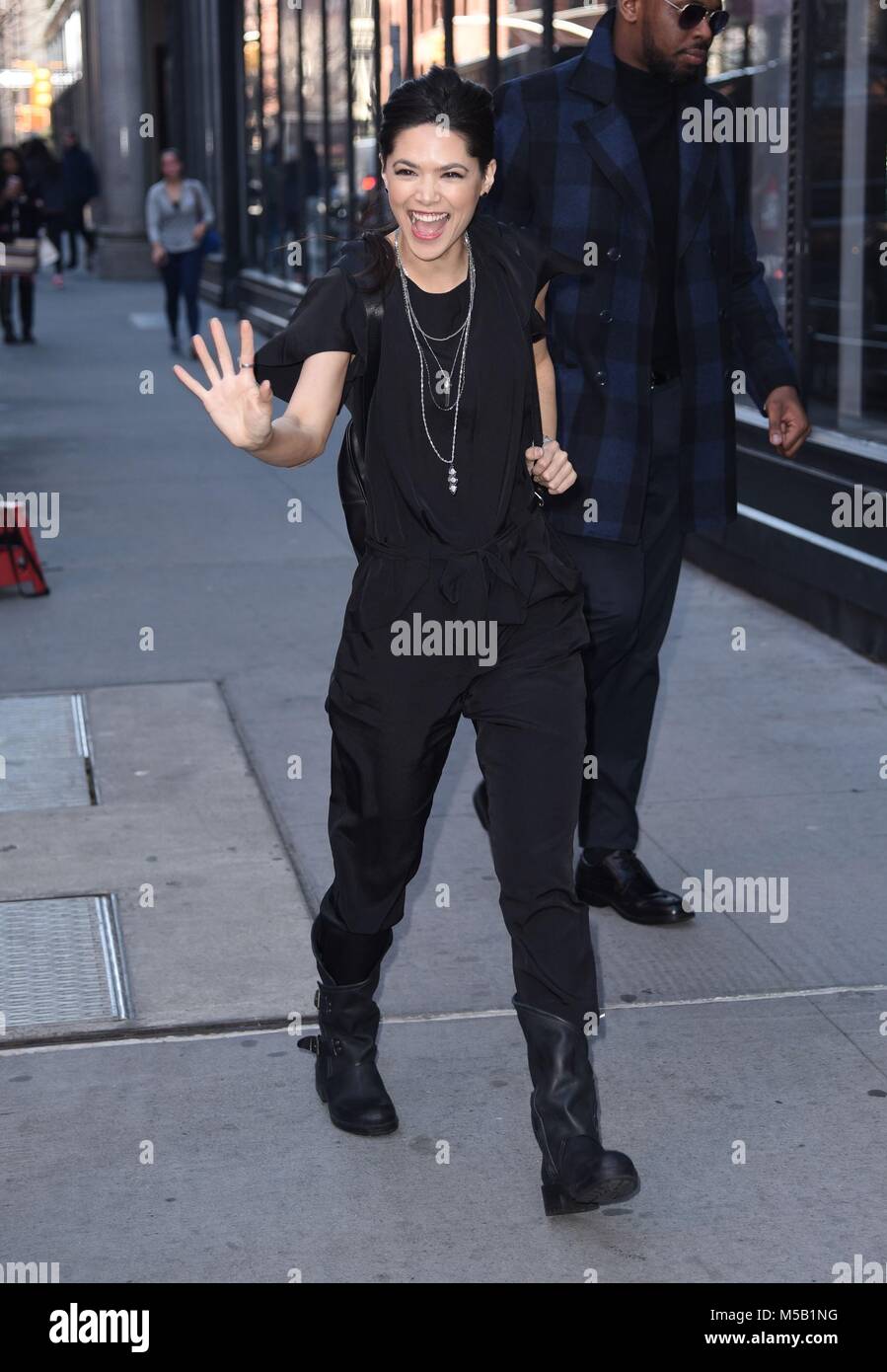 New York, NY, USA. 21st Feb, 2018. Lilan Bowen, seen at BUILD Series to ...