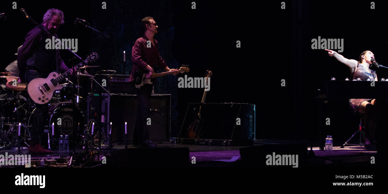 February 18, 2018 - Beth Hart, guitarist Jon Nichols, drummer Bill ...