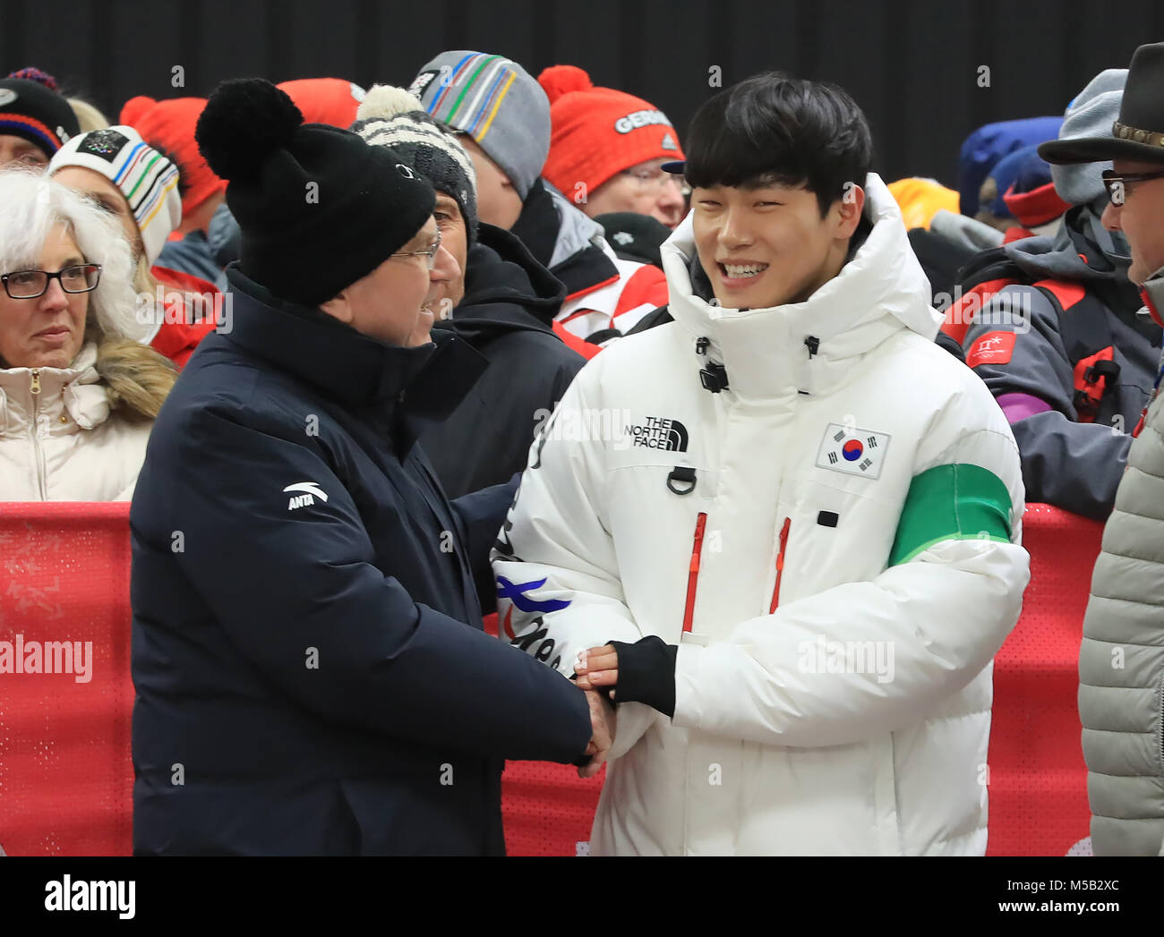 18th Feb, 2018. IOC chief at Olympic skeleton event International ...