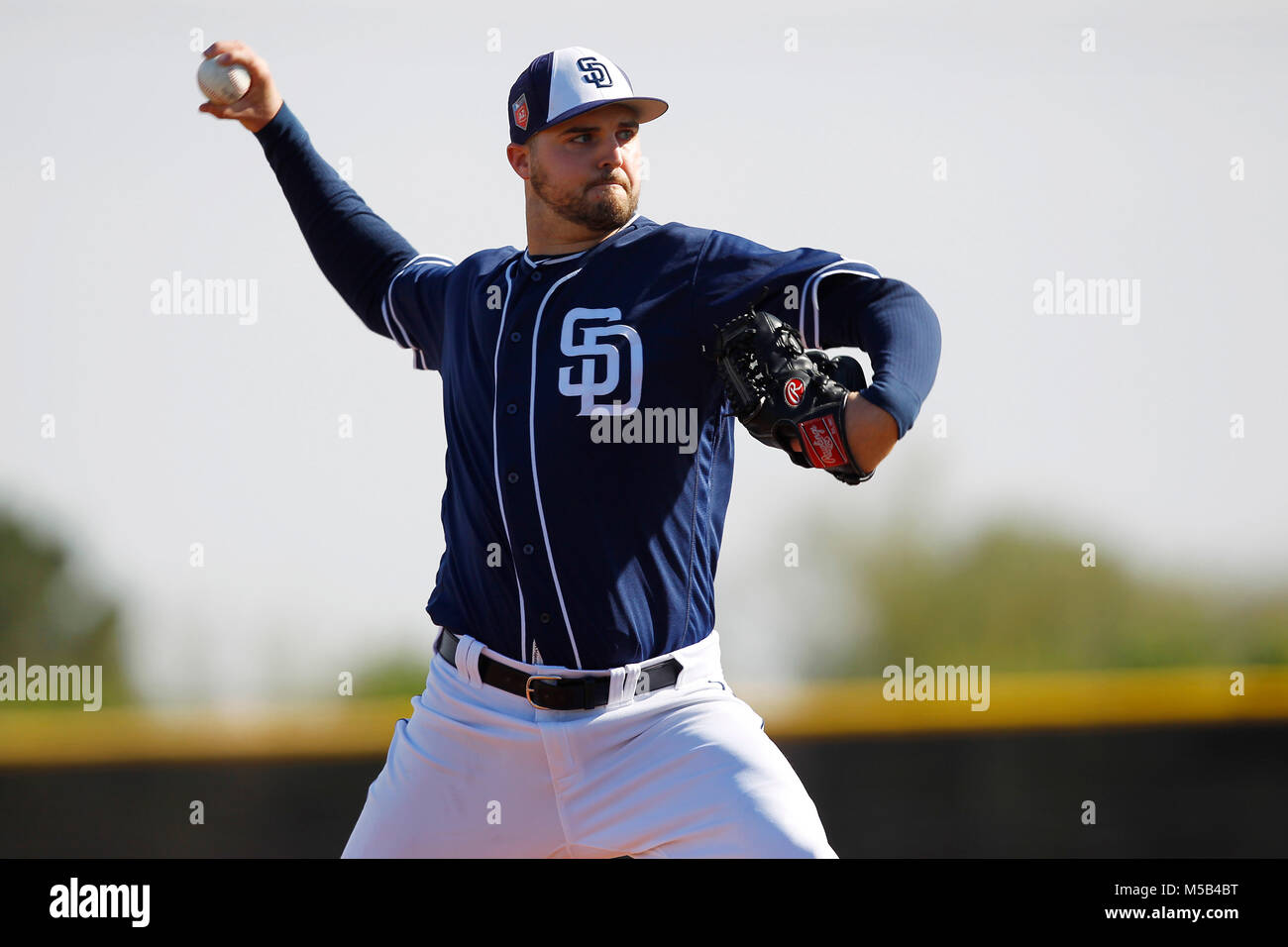 Peoria, AZ, USA. 21st Feb, 2018. San Diego Padres pitcher Walker ...