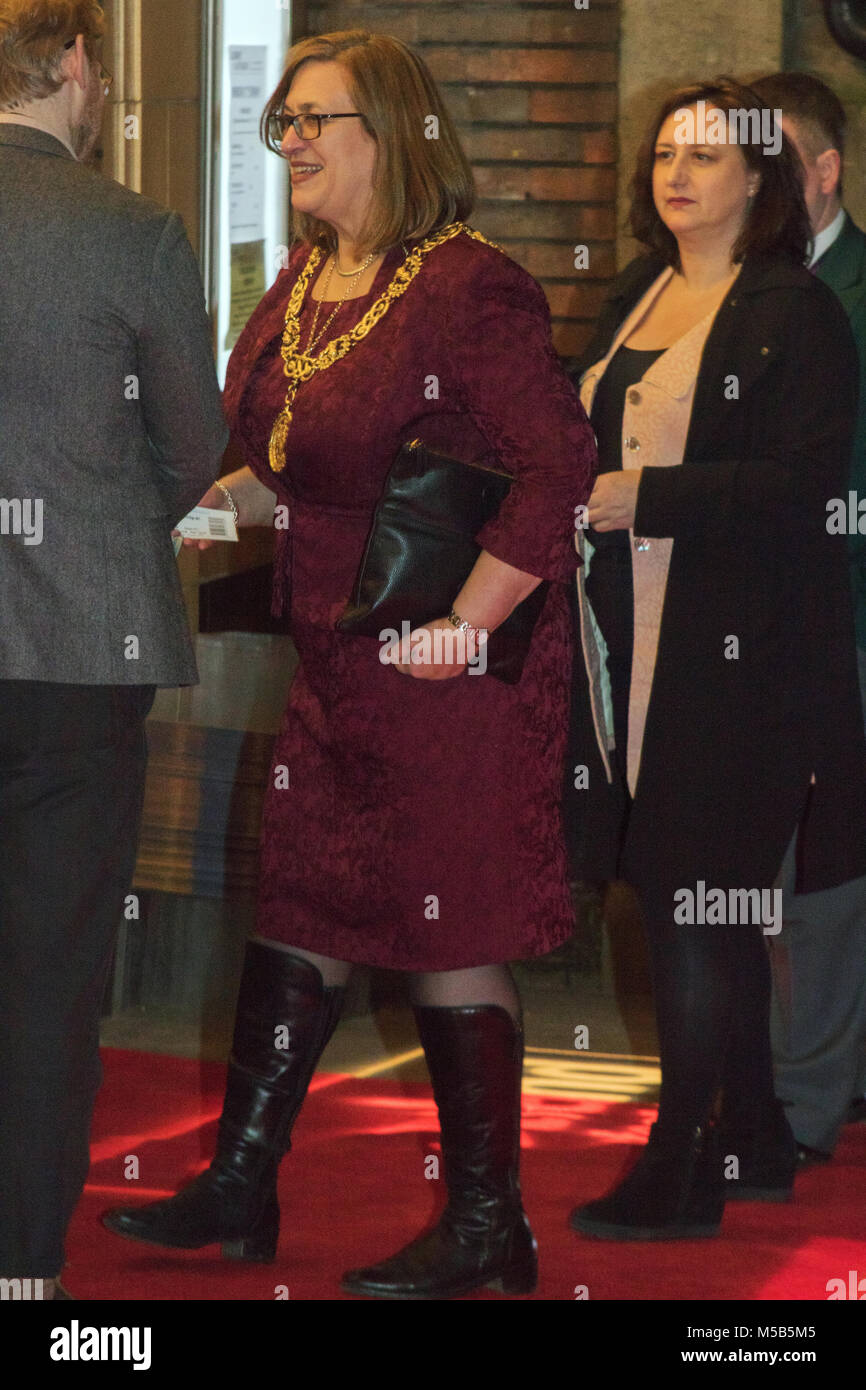 Glasgow, Scotland, UK. 21 February, 2018. Lord Provost, Eva Bolander ...
