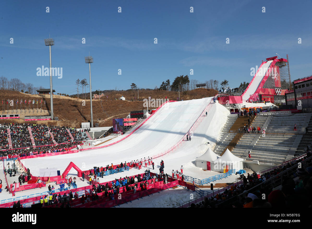 Pyeongchang, South Korea. 21st Feb, 2018. General view Snowboarding ...