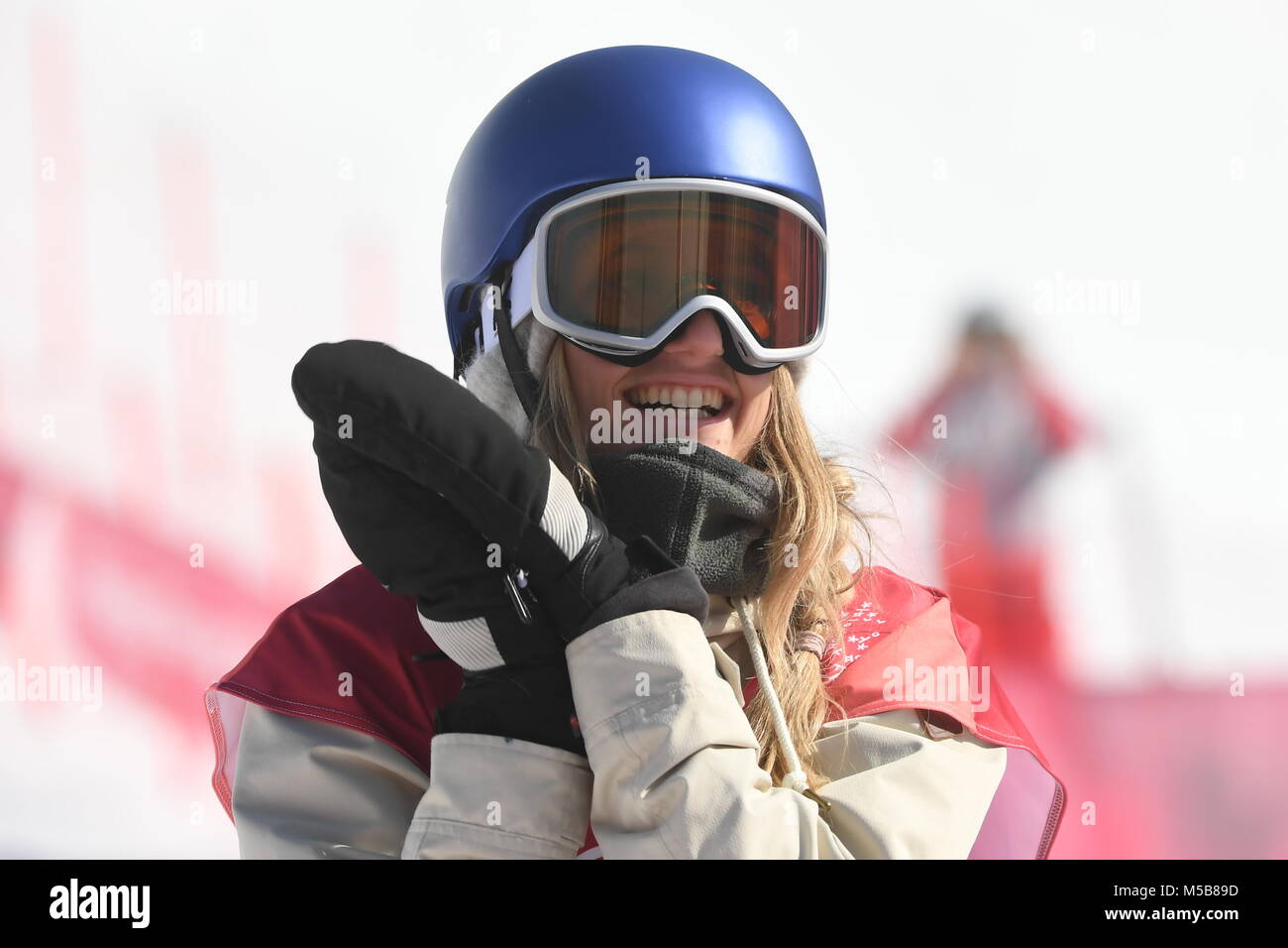 Pyeongchang, South Korea. 22nd Feb, 2018. Anna Gasser of Austria ...