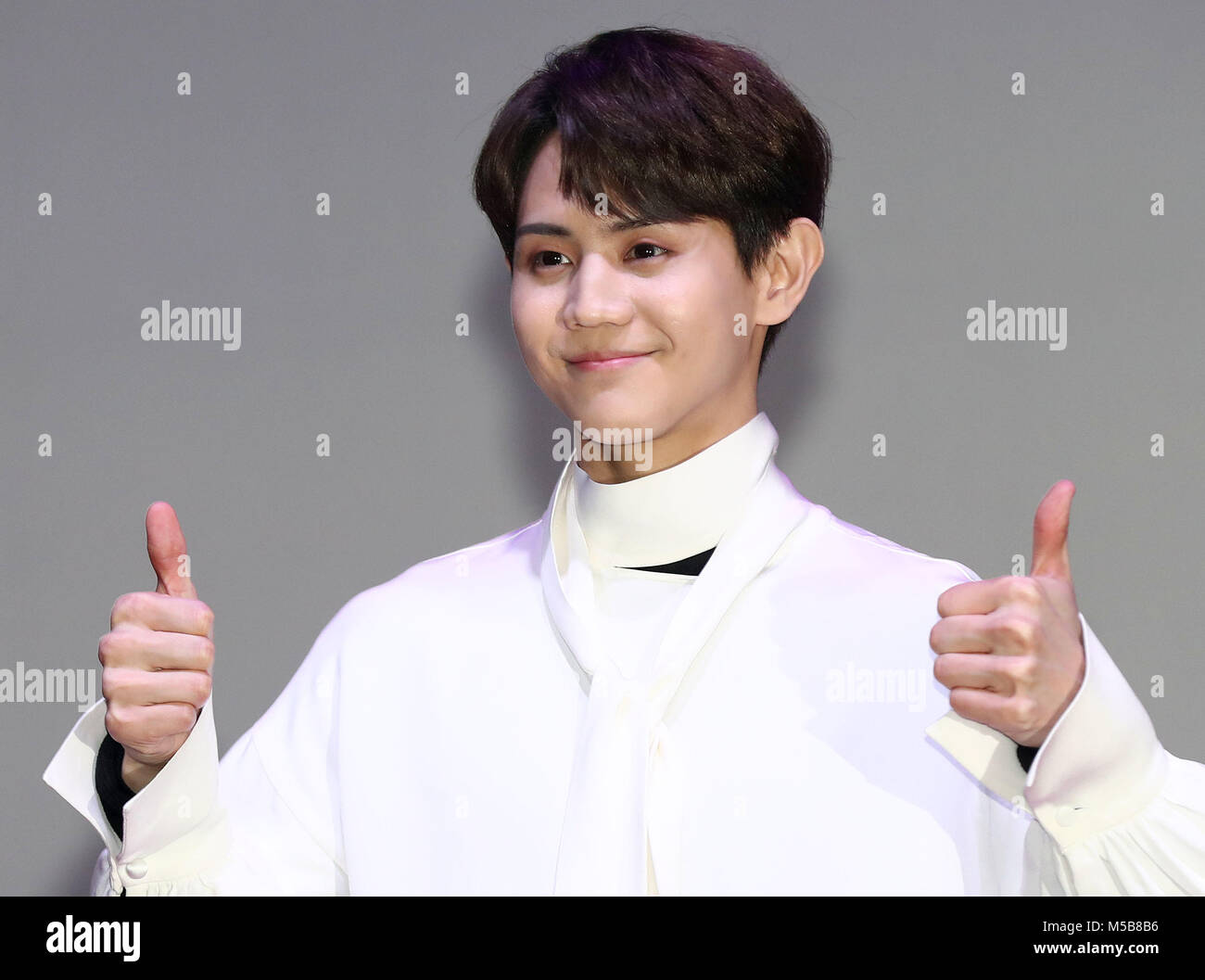 20th Feb, 2018. S. Korean singer Yang Yo-seob Yang Yo-seob, a member of ...