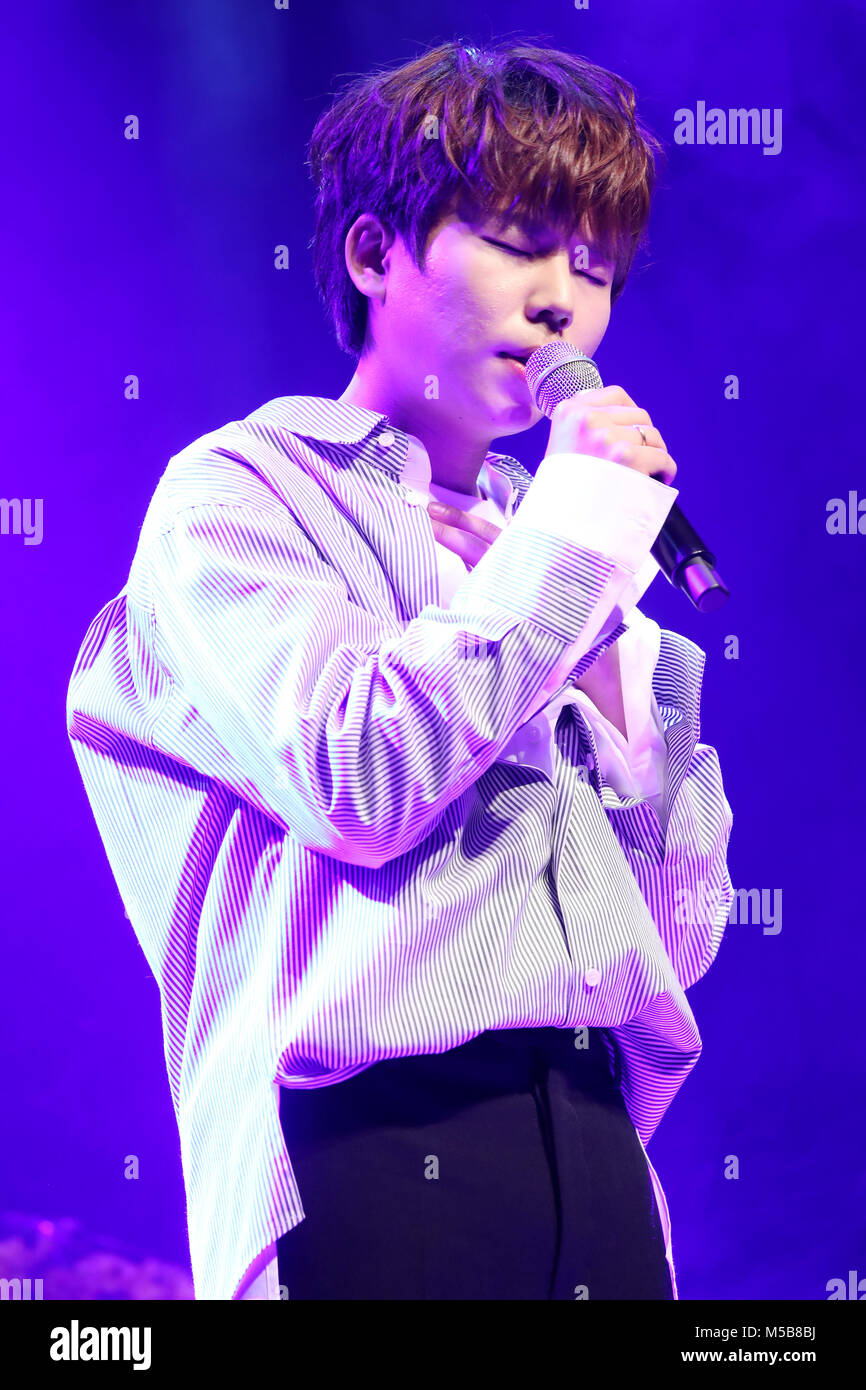 20th Feb, 2018. S. Korean singer Jung Seung-hwan South Korean singer ...