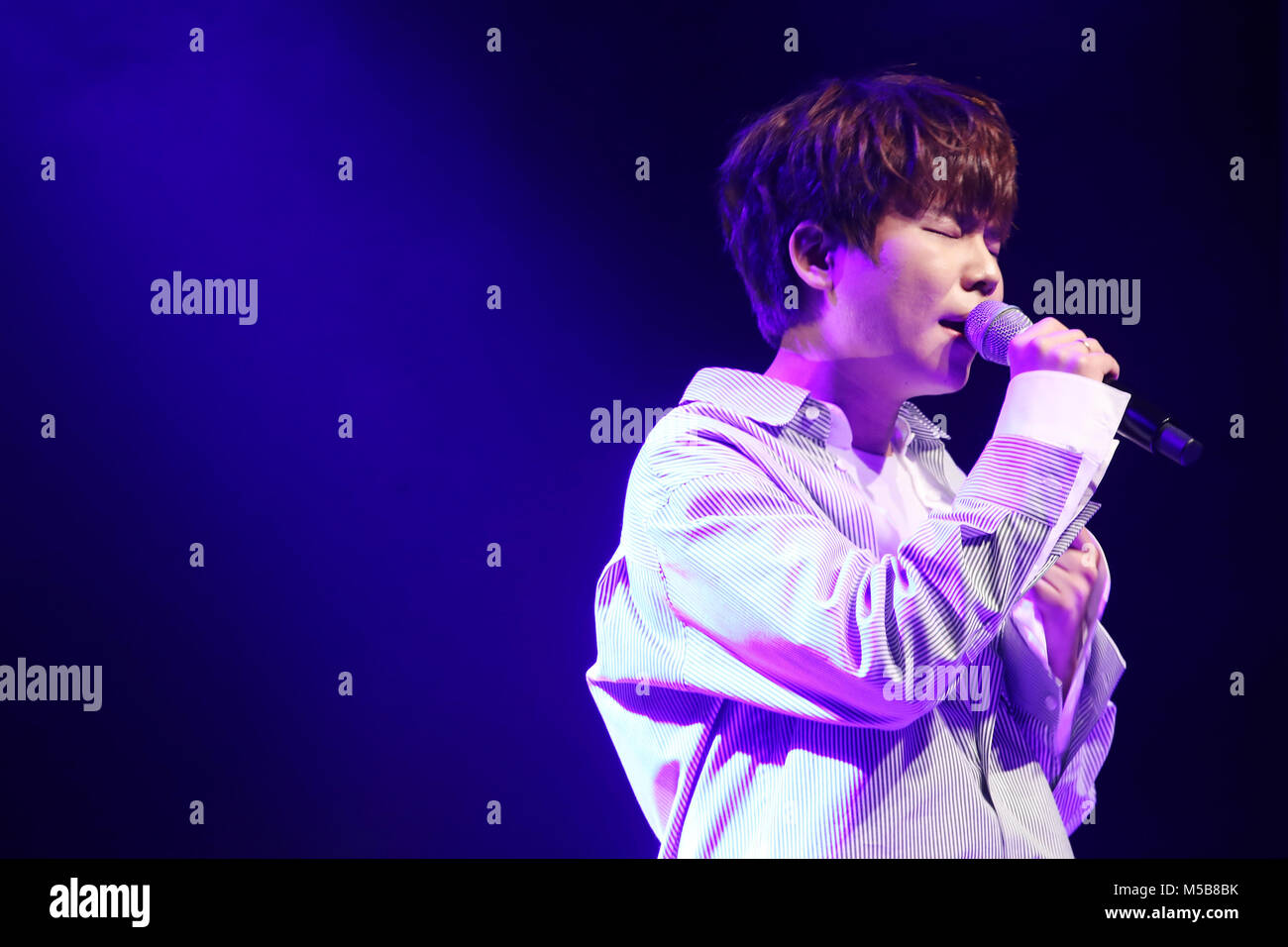 20th Feb, 2018. S. Korean singer Jung Seung-hwan South Korean singer ...