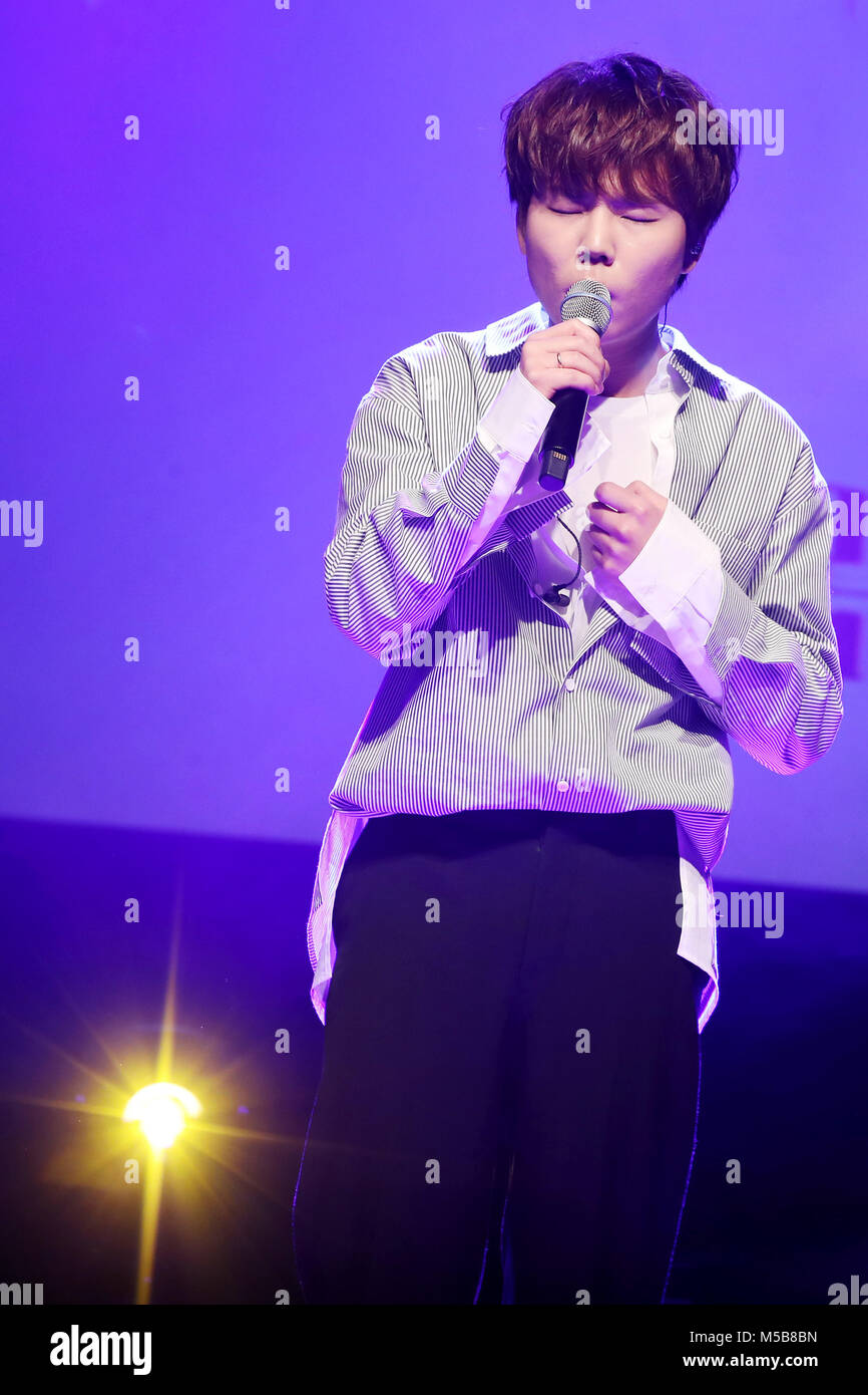 20th Feb, 2018. S. Korean singer Jung Seung-hwan South Korean singer ...