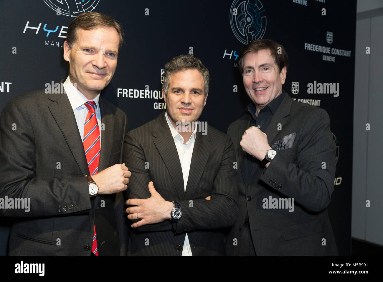 New York, NY - February 21, 2018: Bill McCuddy, Peter Stas, Mark ...