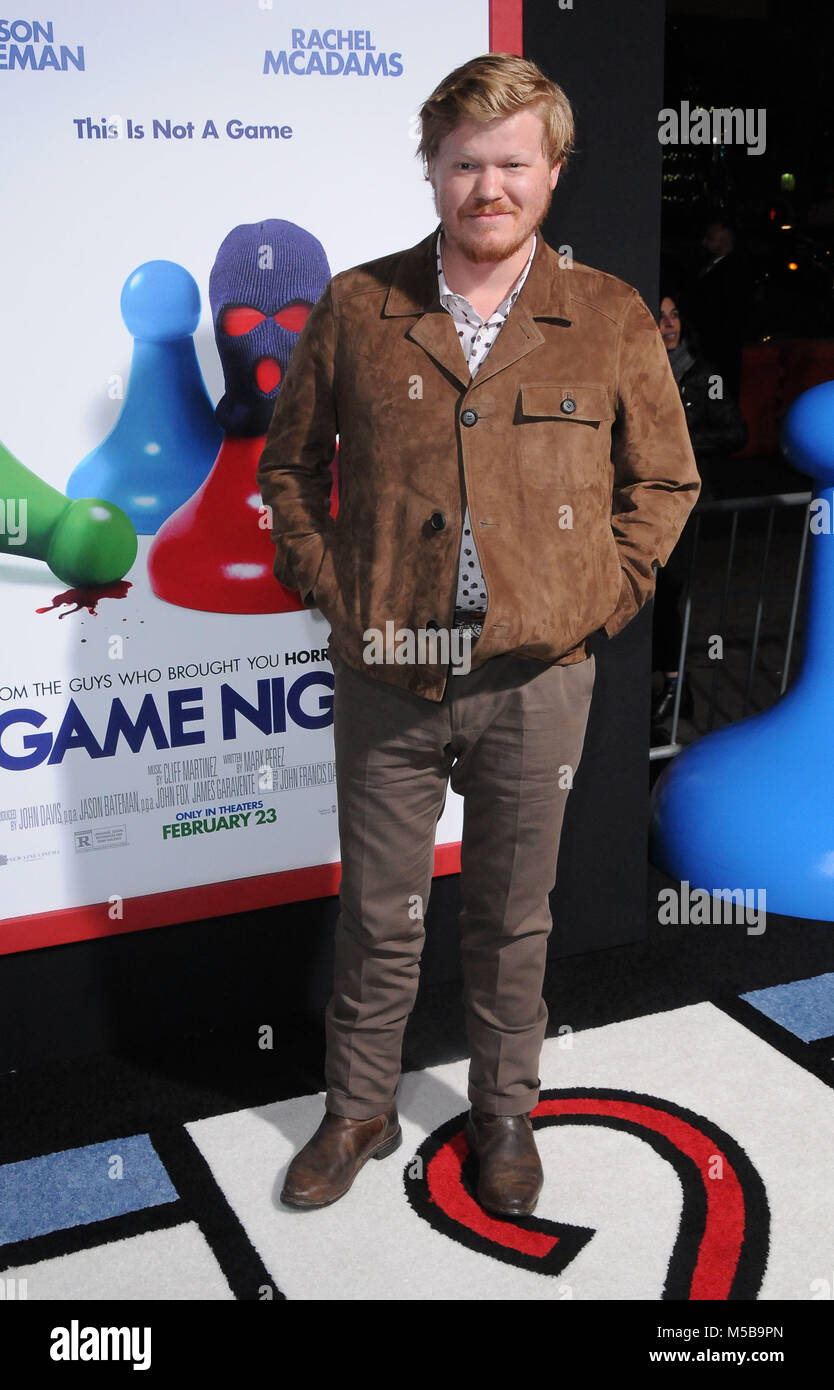 Hollywood, California, USA. 21st February, 2018. Actor Jesse Plemons ...