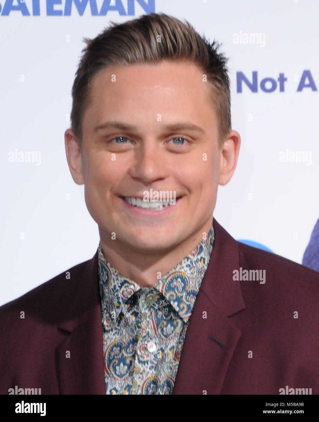 Hollywood, California, USA. 21st February, 2018. Actor Billy Magnussen ...