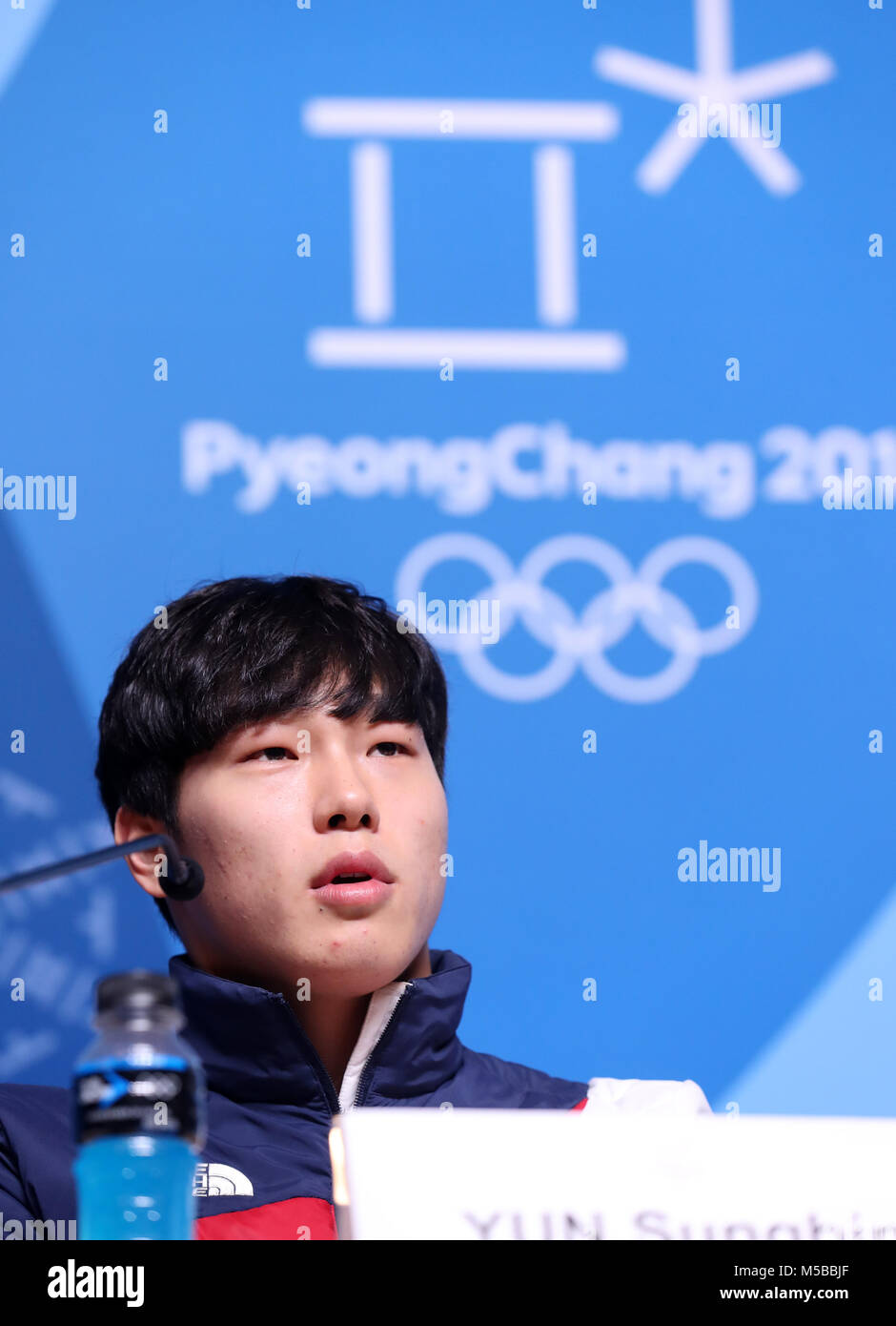 21st Feb, 2018. Olympic skeleton champion Yun Sung-bin PyeongChang ...