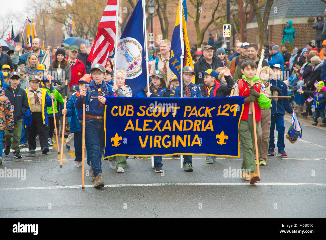 Cub Scout Pack 129 marches in the George Washington Birthday Parade on ...