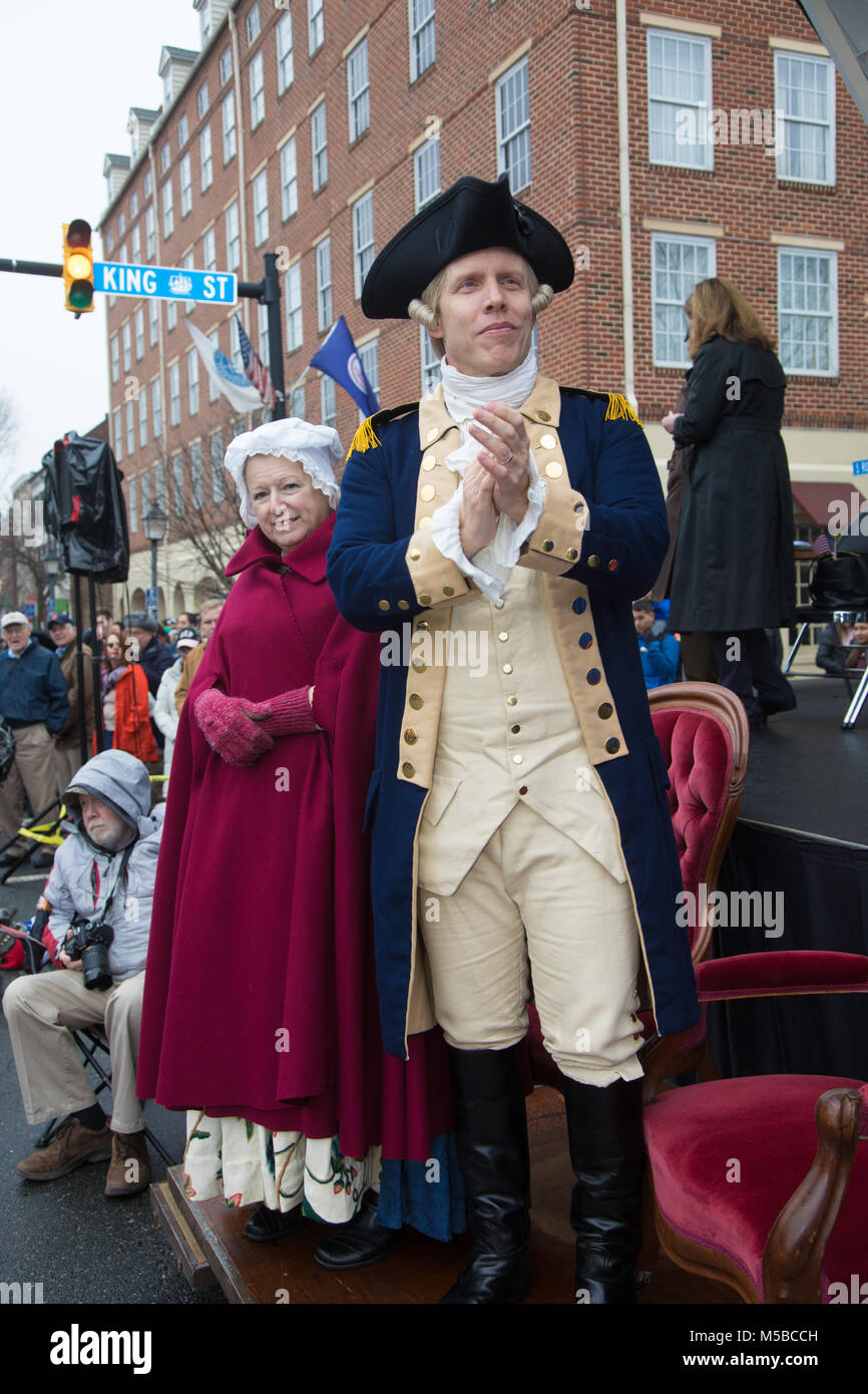 Brian Hilton and Kari LaBell as George and Martha Washington at the ...