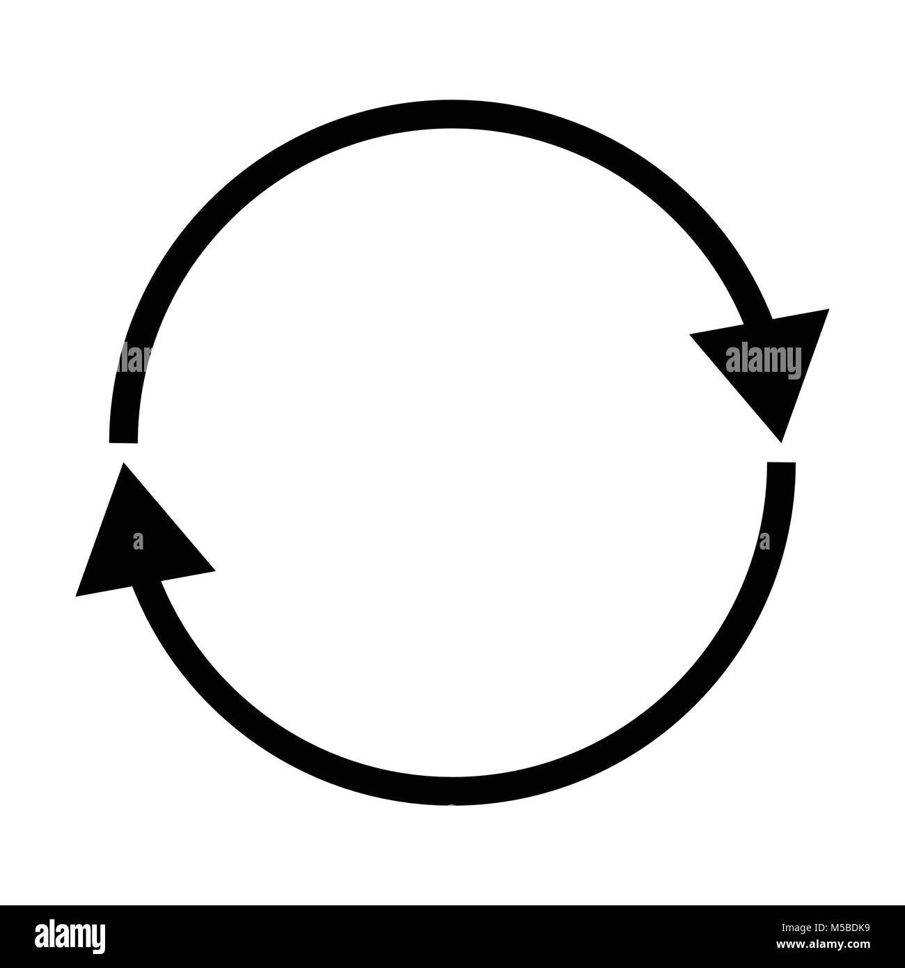Double curved recycle/refresh icon Stock Vector Image & Art - Alamy