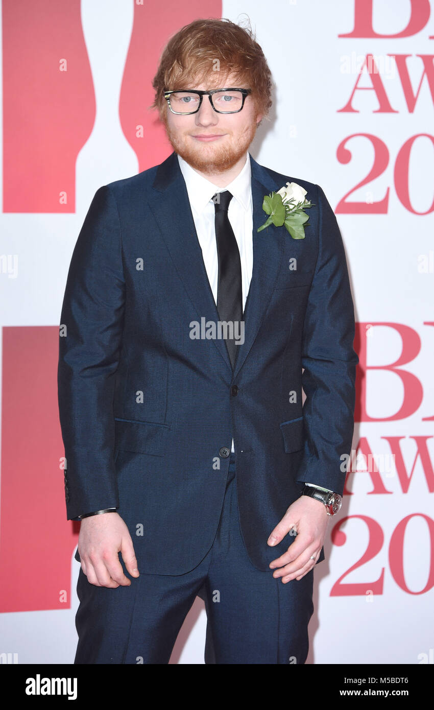 Photo Must Be Credited ©Alpha Press 079965 21/02/2018 Ed Sheeran The ...