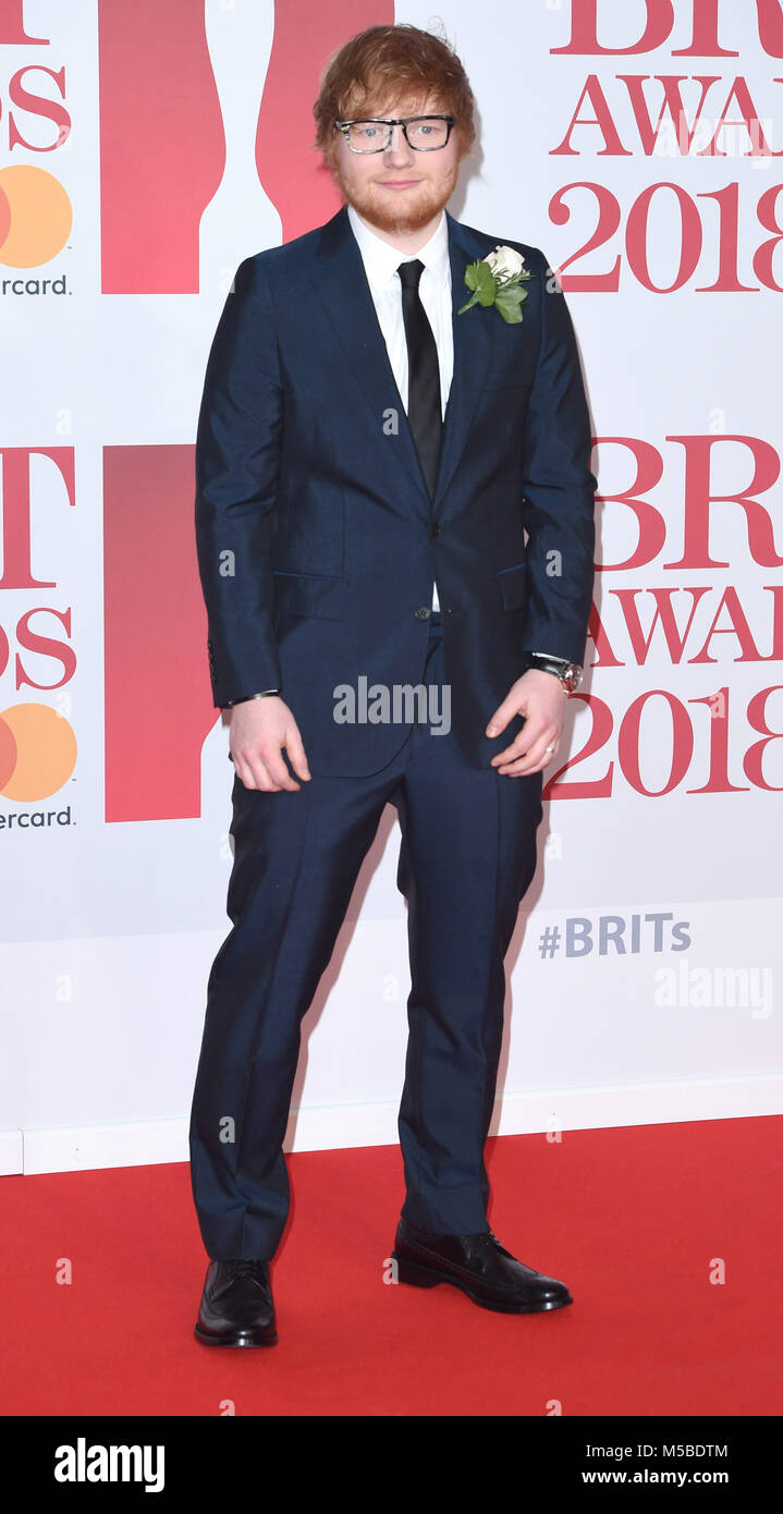Photo Must Be Credited ©Alpha Press 079965 21/02/2018 Ed Sheeran The ...