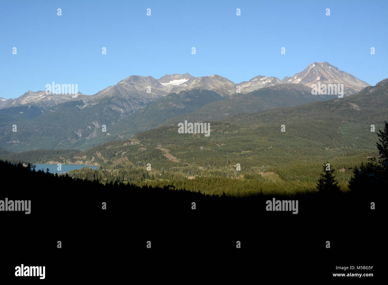 A view of Wedge Mountain and Green Lake, a wilderness area popular for ...