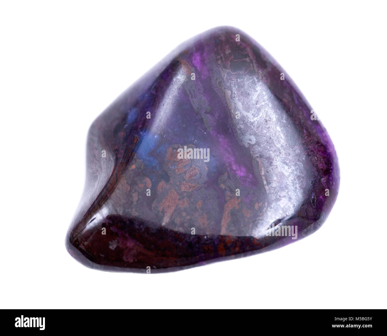 Deep purple Manganese with sugilite tumbled stone from South Africa ...