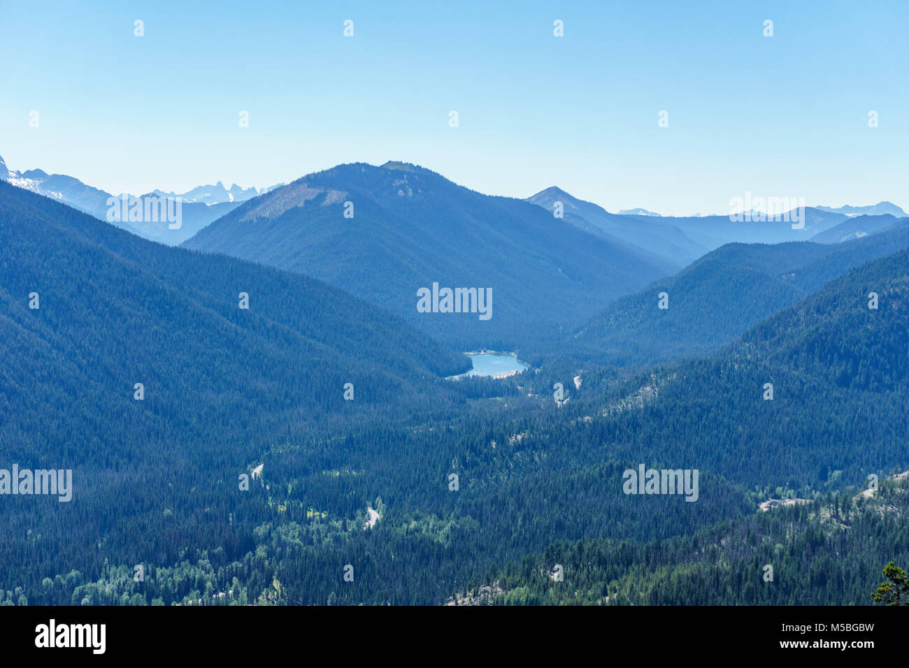 mountain view on mountains from top pick with clear sky Stock Photo - Alamy