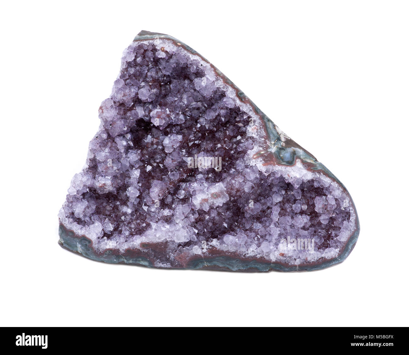 Dark purple amethyst druse geode from Uruguay Stock Photo - Alamy