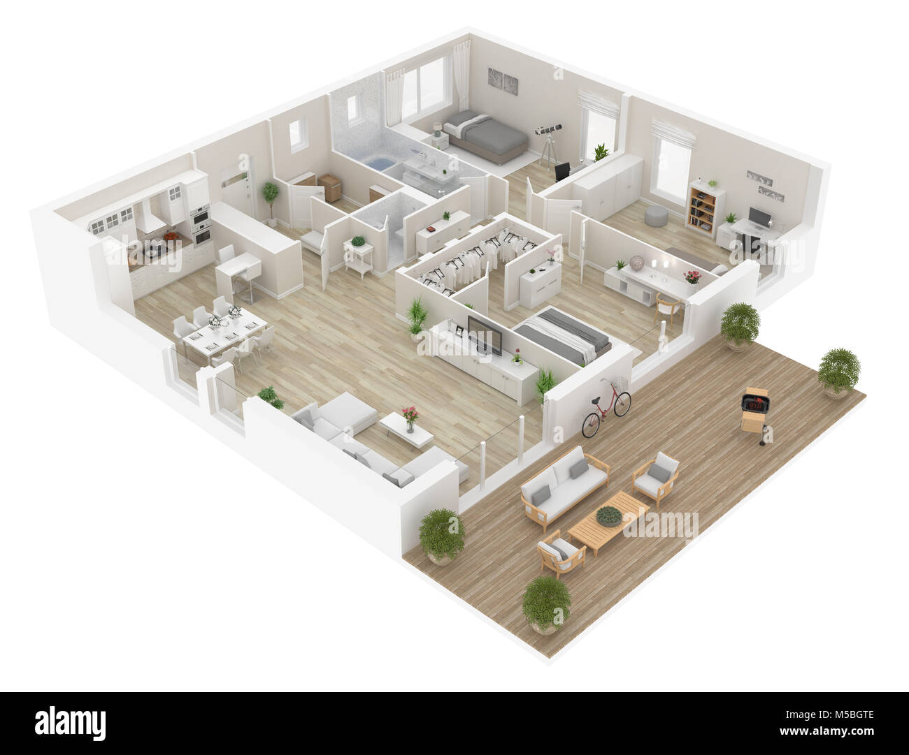 Floor plan top view. Apartment interior isolated on white background ...