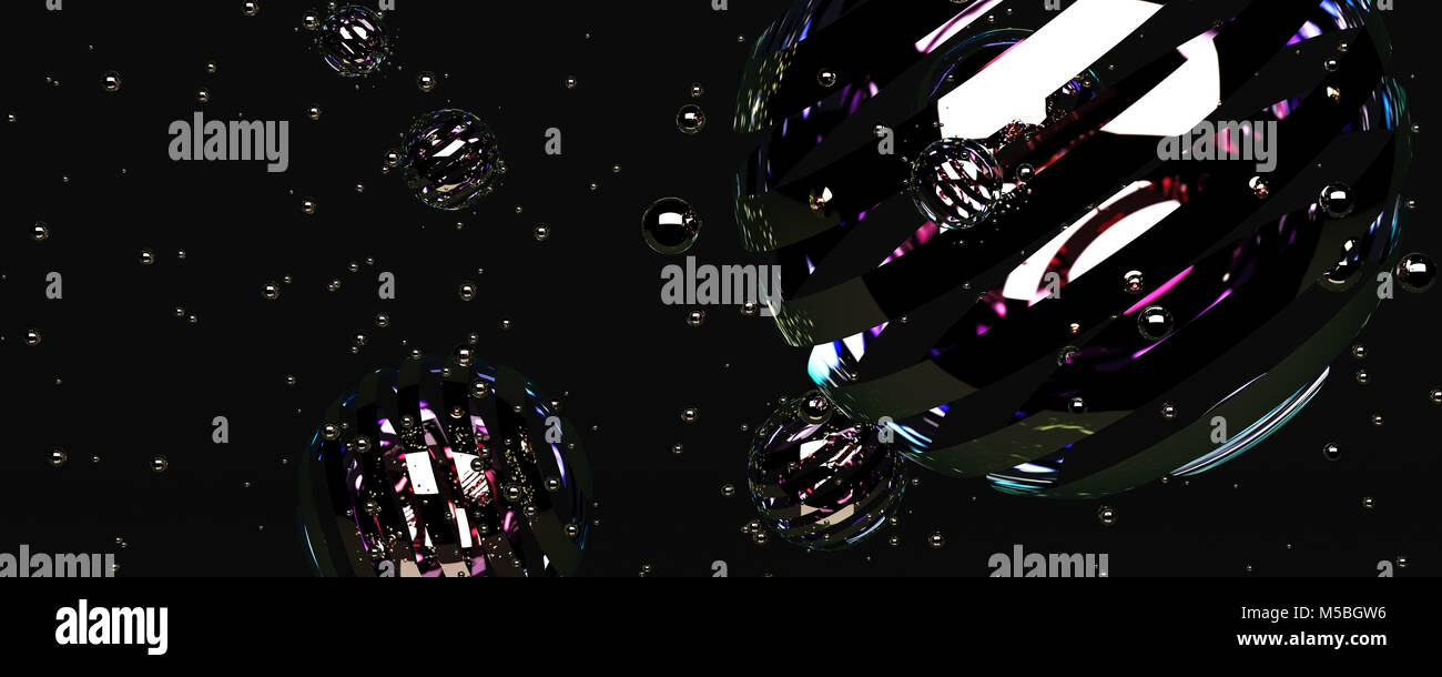 Abstract space shape 3d illustration Stock Photo - Alamy