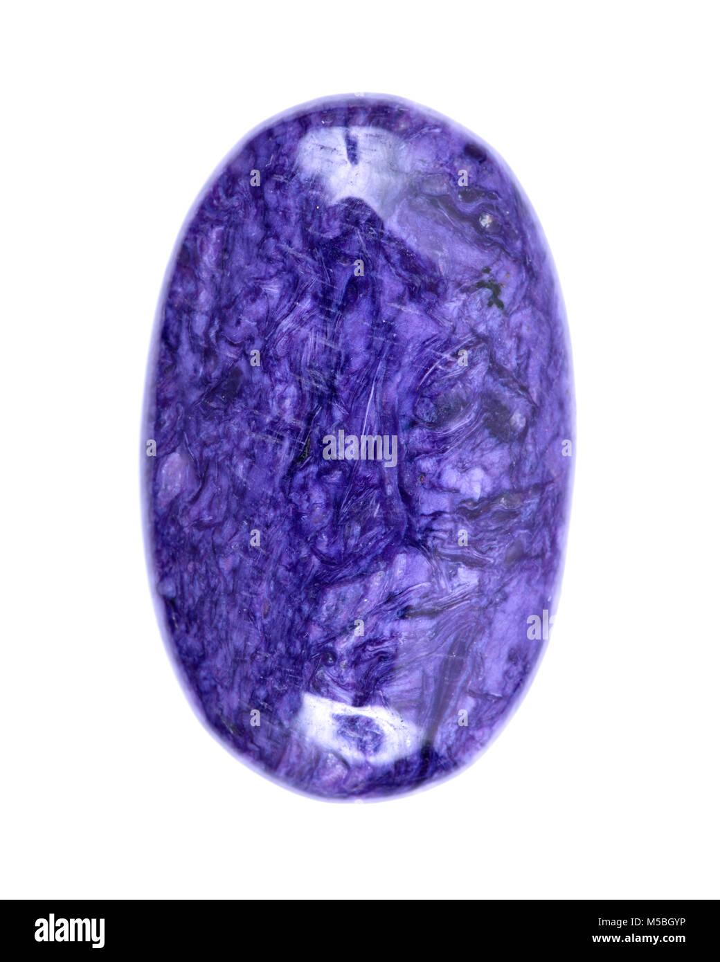 Top grade charoite palm stone from Sakha Republic, Siberia, Russia ...