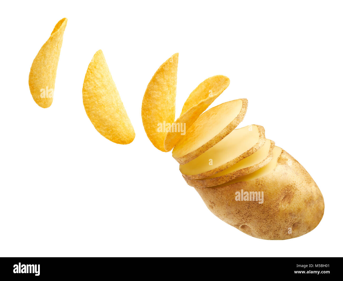 Cut potato turning chips hi-res stock photography and images - Alamy
