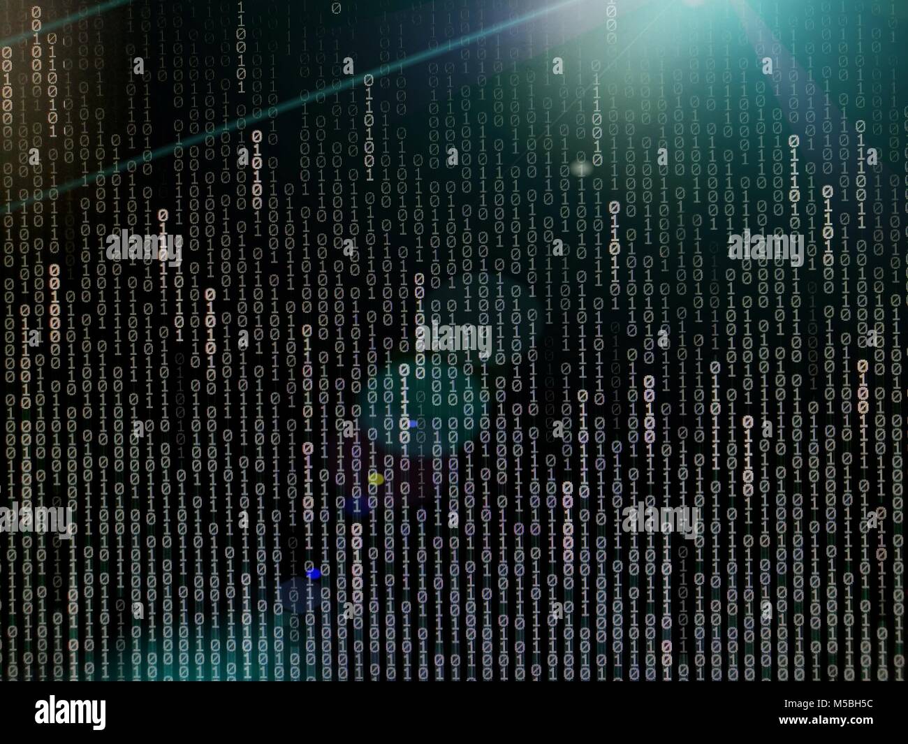 Computer Ai Intelligence Data Internet Connection Concepts Binary Code Numbers Background On