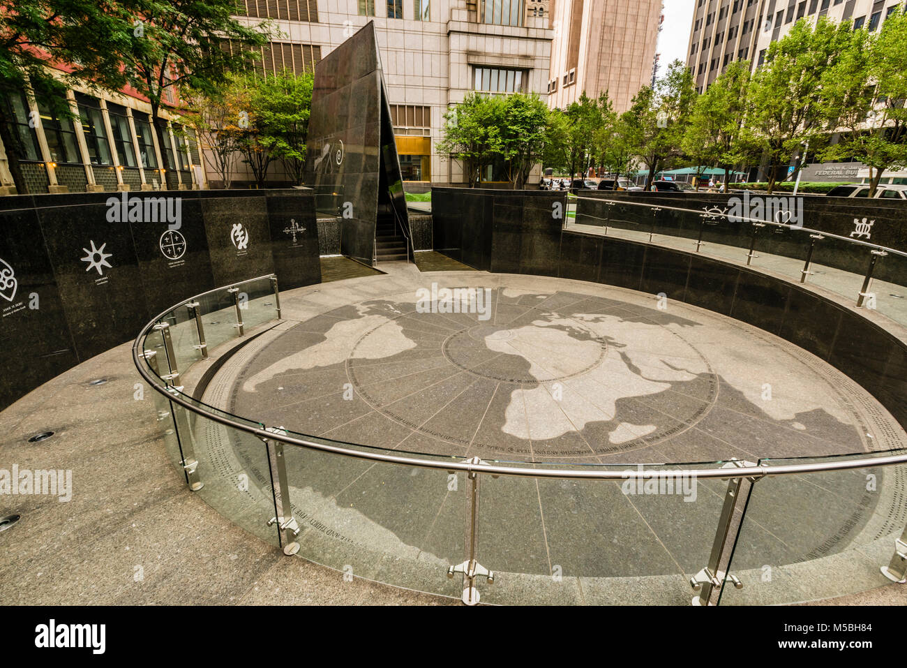 African Burial Ground National Monument Foley Square Manhattan New York ...