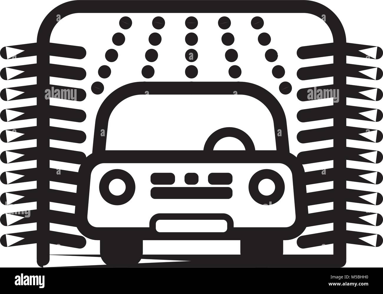 Washing car foam wash Stock Vector Images - Alamy