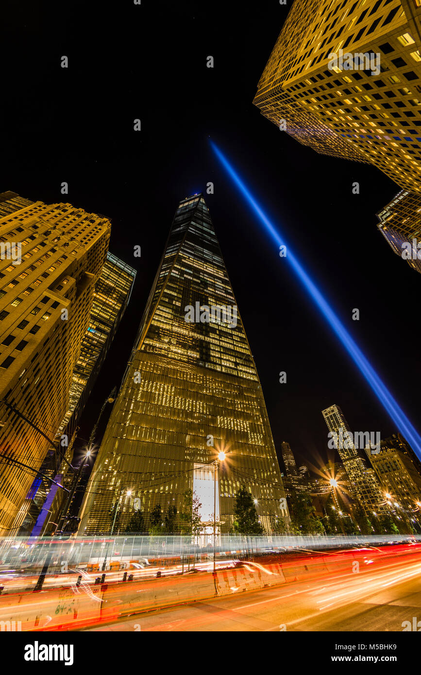 Tribute in Light One World Trade Center Manhattan New York, New York ...