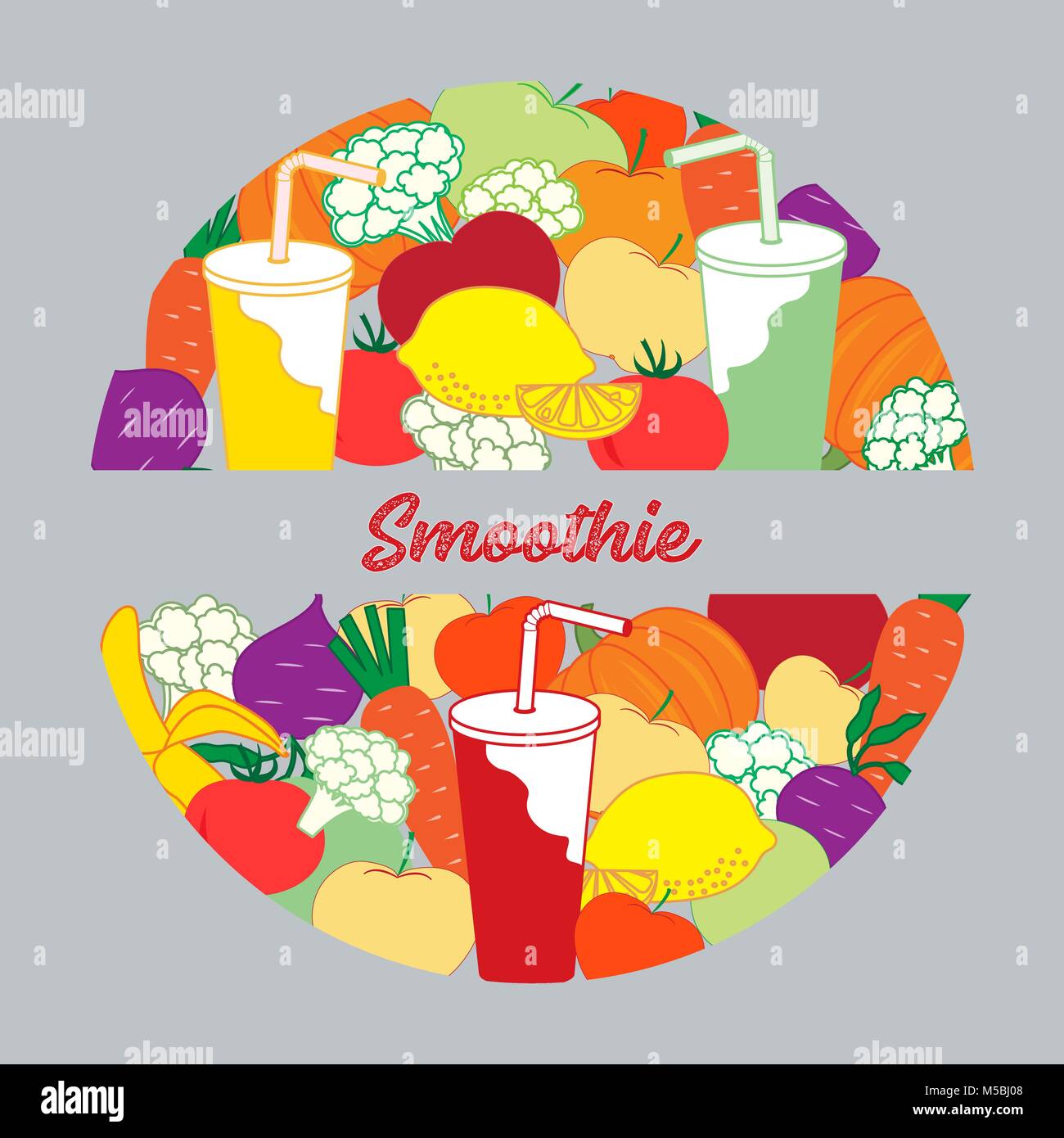 Smoothie and ingredients for making smoothie. Healthy eating habits ...