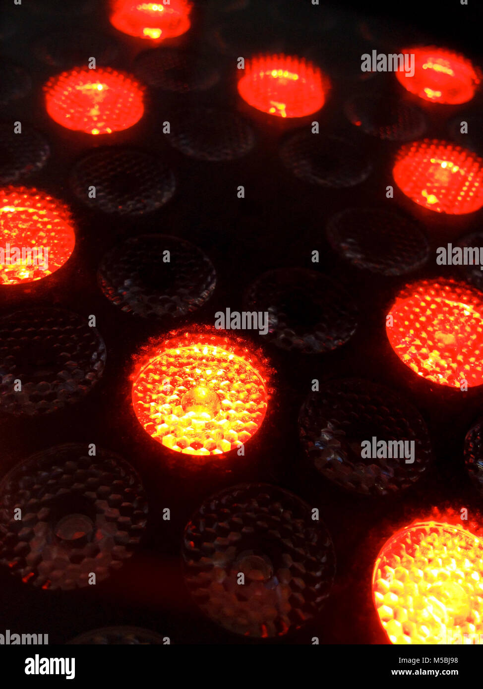 Lighting laser projector lamp. Details. Extrem close up Stock Photo - Alamy