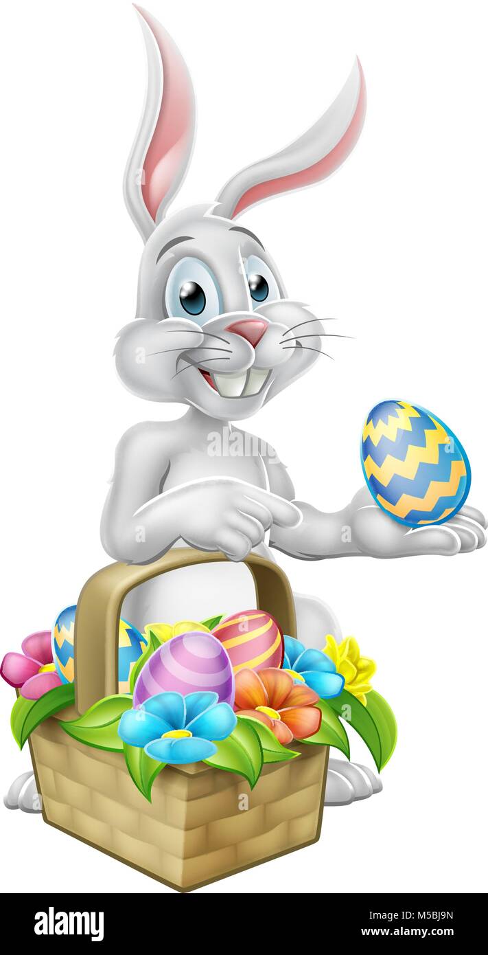 Pointing on bunny Stock Vector Images - Alamy