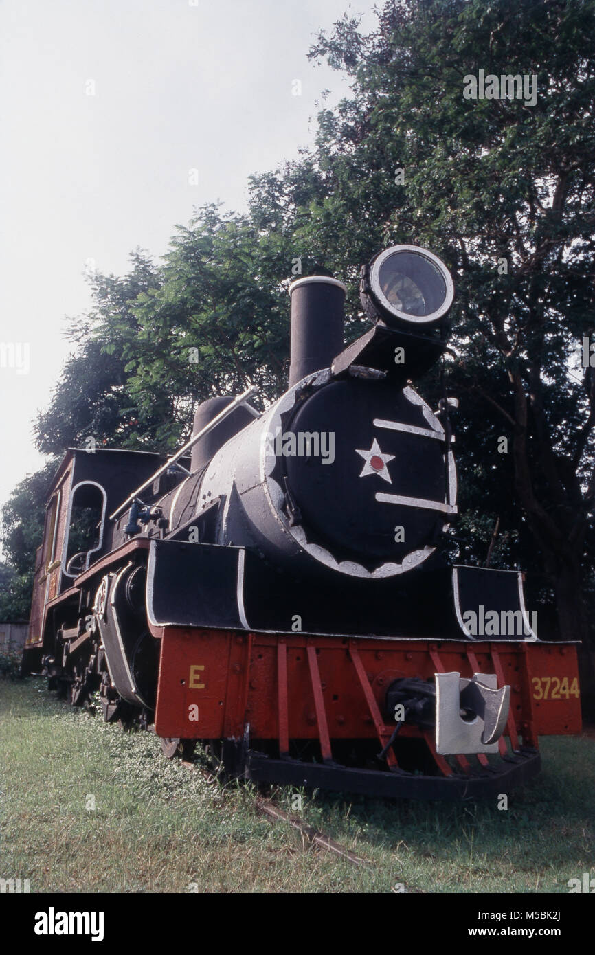 Steam Engine of year 1920, Railway Museum, Mysore, Karnataka, India ...