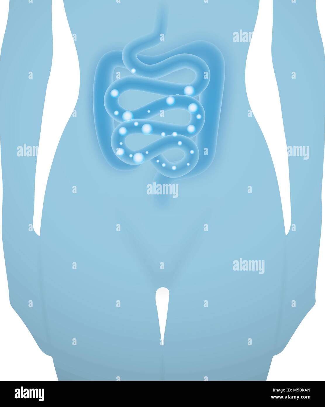 Abstract medical vector illustration of woman silhouette with healthy ...