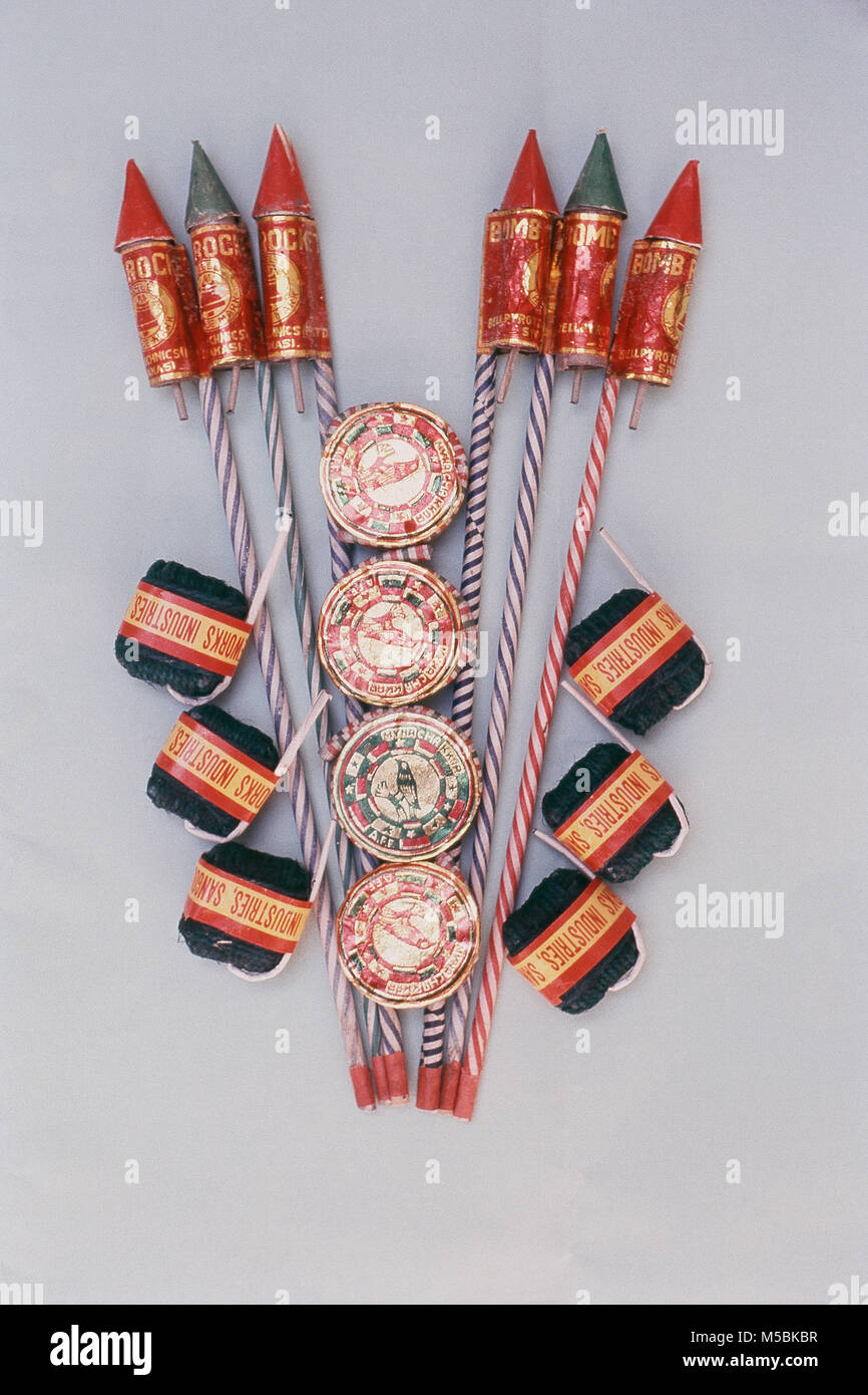 Close up of fire crackers in India Stock Photo - Alamy