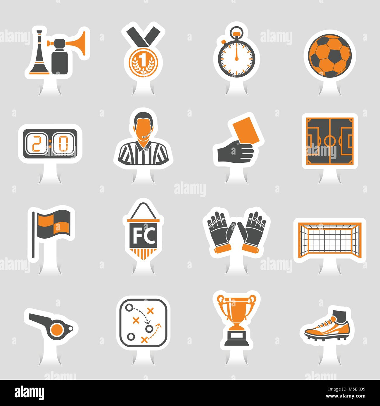 Soccer Icon Sticker Set Stock Vector Image & Art - Alamy