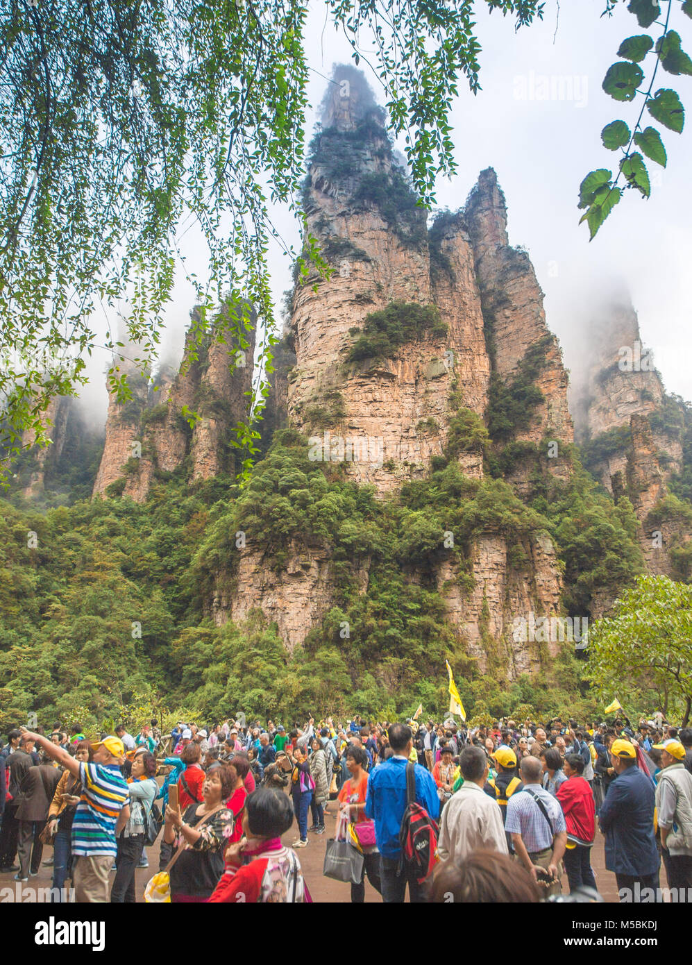China, Hunan Province, Zhangjiajie City, Zhangjiajie Scenic Park ...