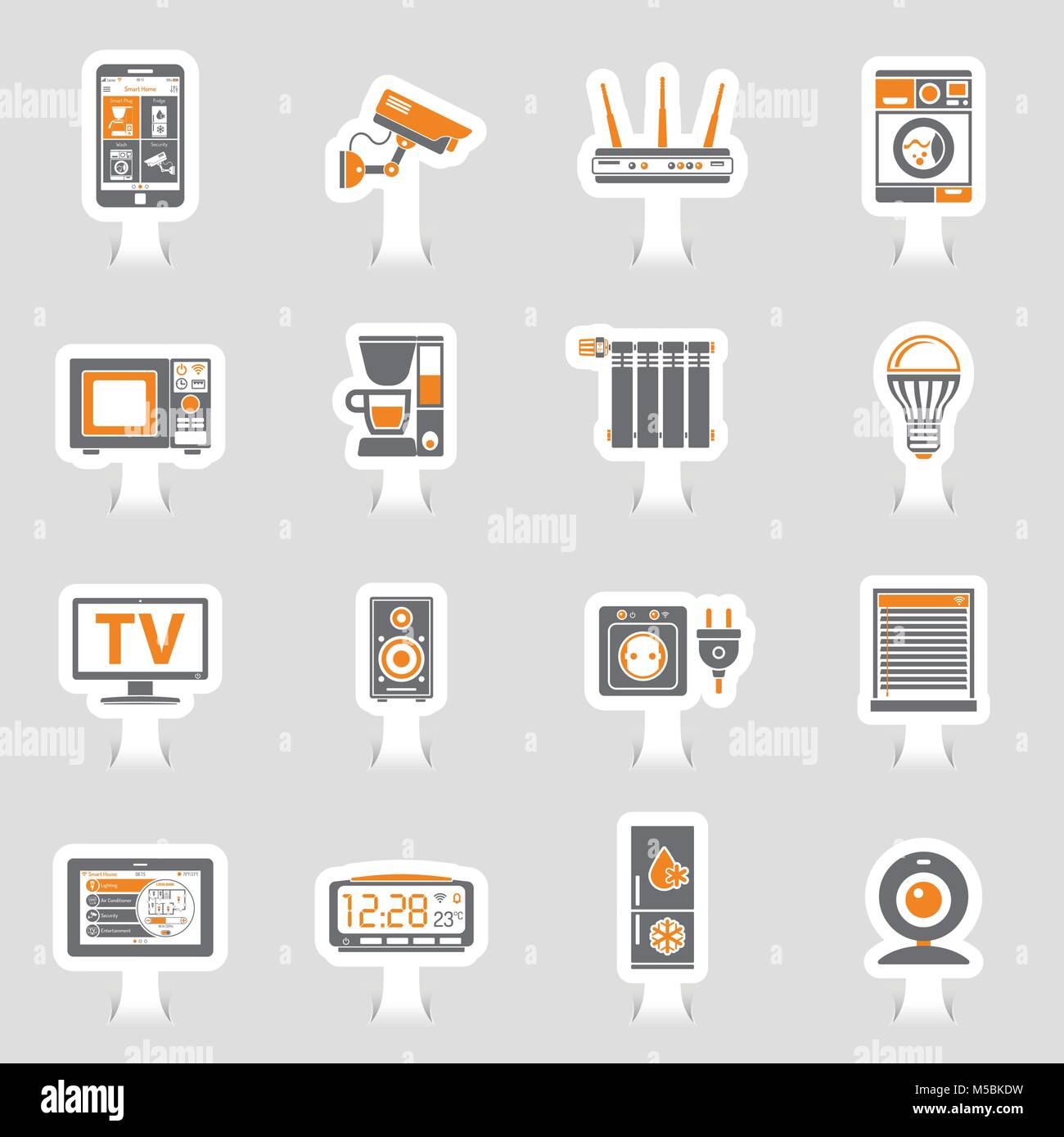 Smart tv sticker Stock Vector Images - Alamy