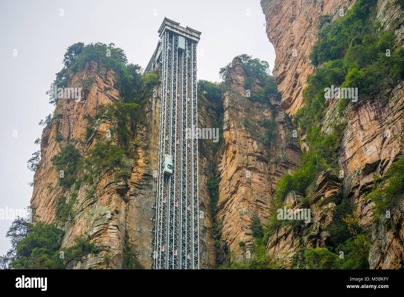 China, Hunan Province, Zhangjiajie City, Zhangjiajie Scenic Park ...